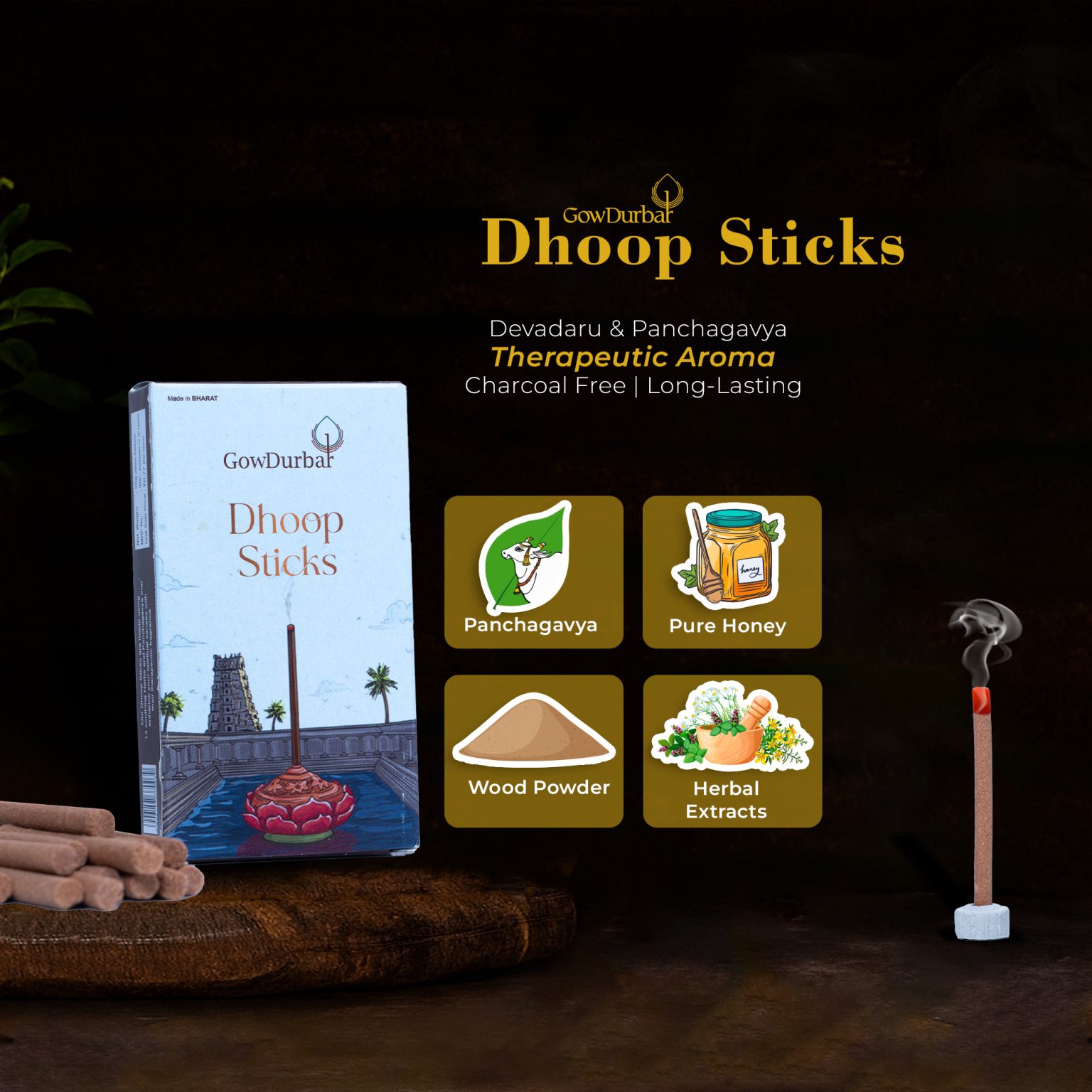 Dhoop Sticks – Herbal Dhoop Sticks - Gowdurbar