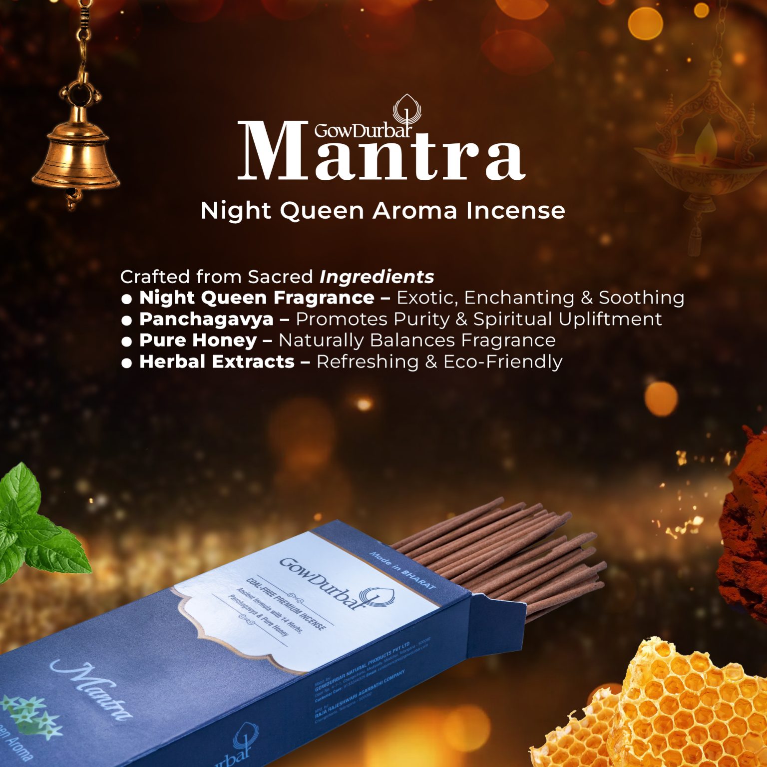 Mantra - Night Queen Aroma Incense - Gowdurbar